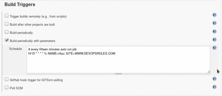 Jenkins build periodically with parameters - DevopsRoles.com free 1