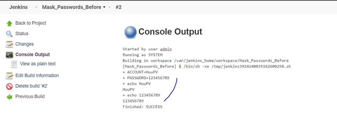 Hide password in Jenkins console - DevopsRoles.com Better 2025