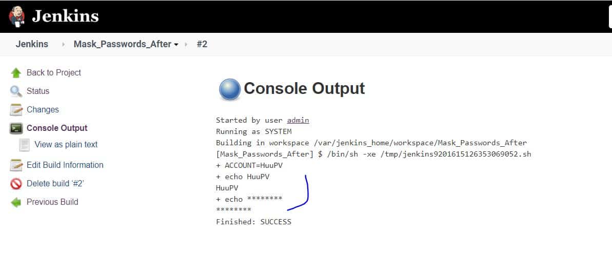 Hide password in Jenkins console - DevopsRoles.com Better 2025