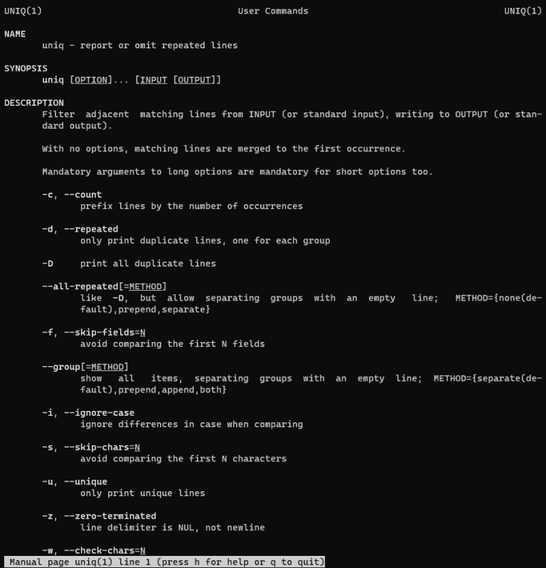 Uniq Command In Linux A Guide To Eliminating Duplicate Lines Better 2025
