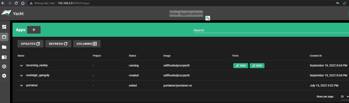 Manage Docker Containers with Yacht - DevopsRoles.com free 1