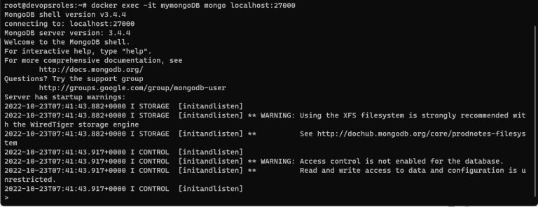 How to Deploy MongoDB as a Docker Container - DevopsRoles.com Better 2025