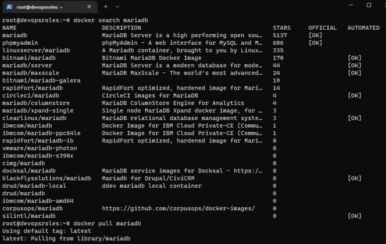 Install Mariadb Via The Docker Container Free 1 9624