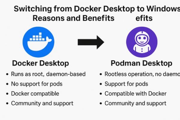 Switching from Docker Desktop to Podman Desktop on Windows: Reasons and Benefits - DevopsRoles ...